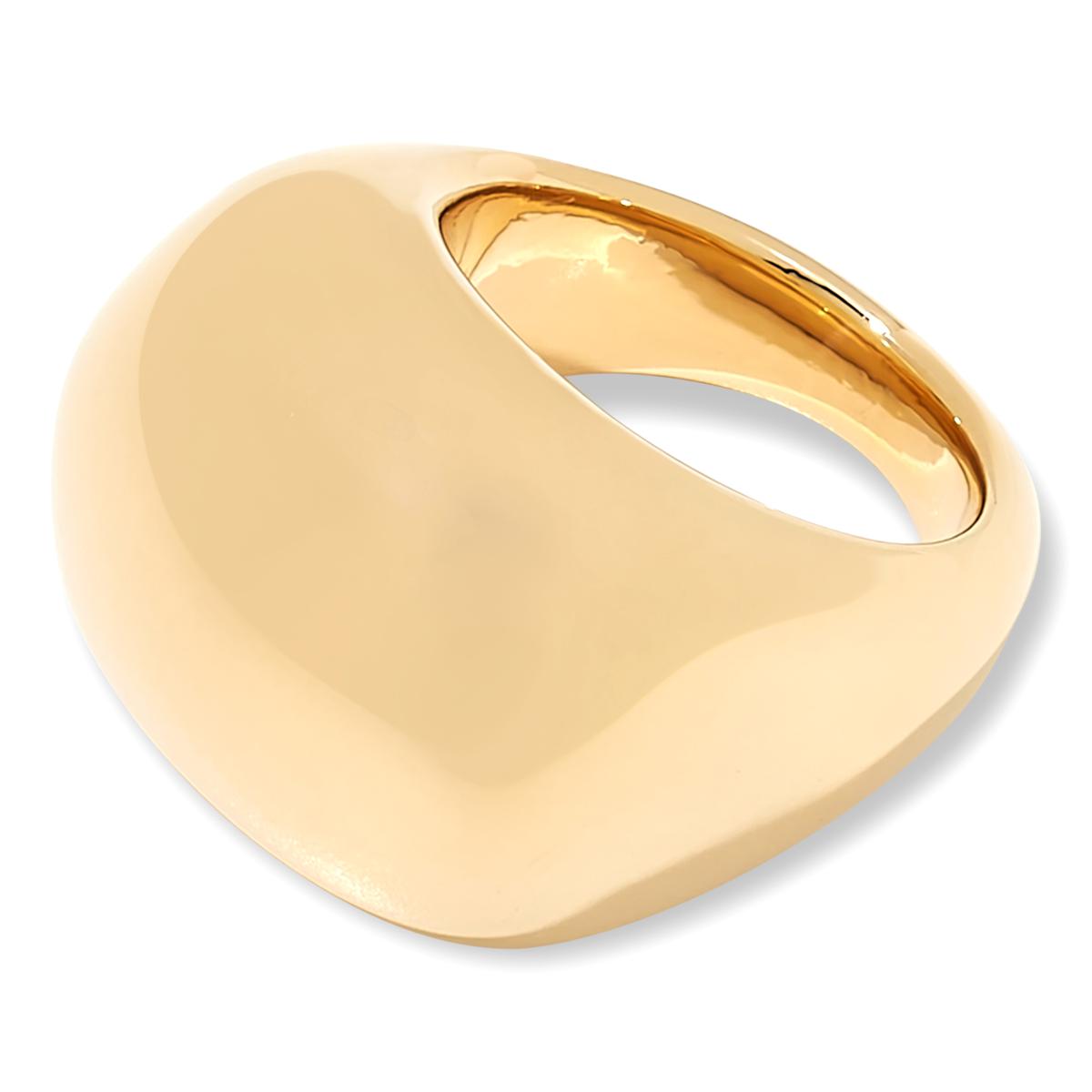 Soave Oro 14K Gold Electroform Polished Dome Ring - 23523691 | HSN