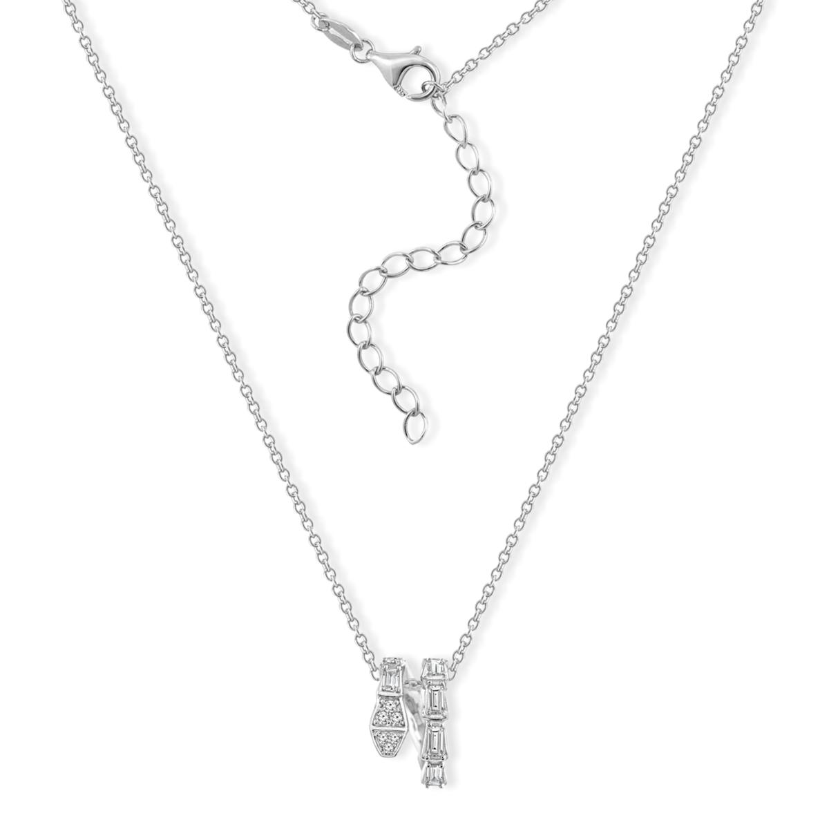 Radiance by Absolute™ 0.55ctw Snake-Style Wrap Pendant with Chain | HSN