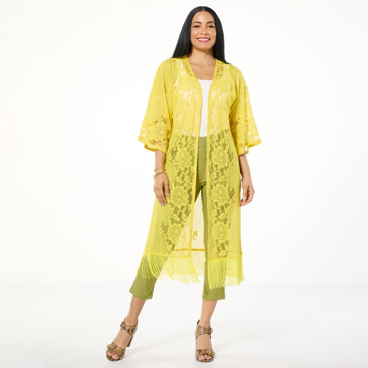 Antthony Lace Fringe Hem Duster | HSN