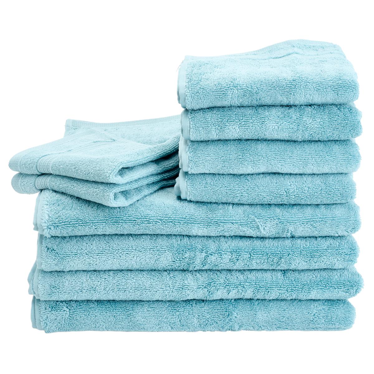 Concierge Collection 100% Turkish Cotton Quick-Dry 10pc Towel Set | HSN