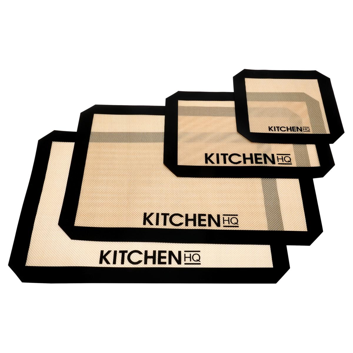 Kitchen HQ 4-piece Professional Reinforced Silicone Baking Mat Set | HSN