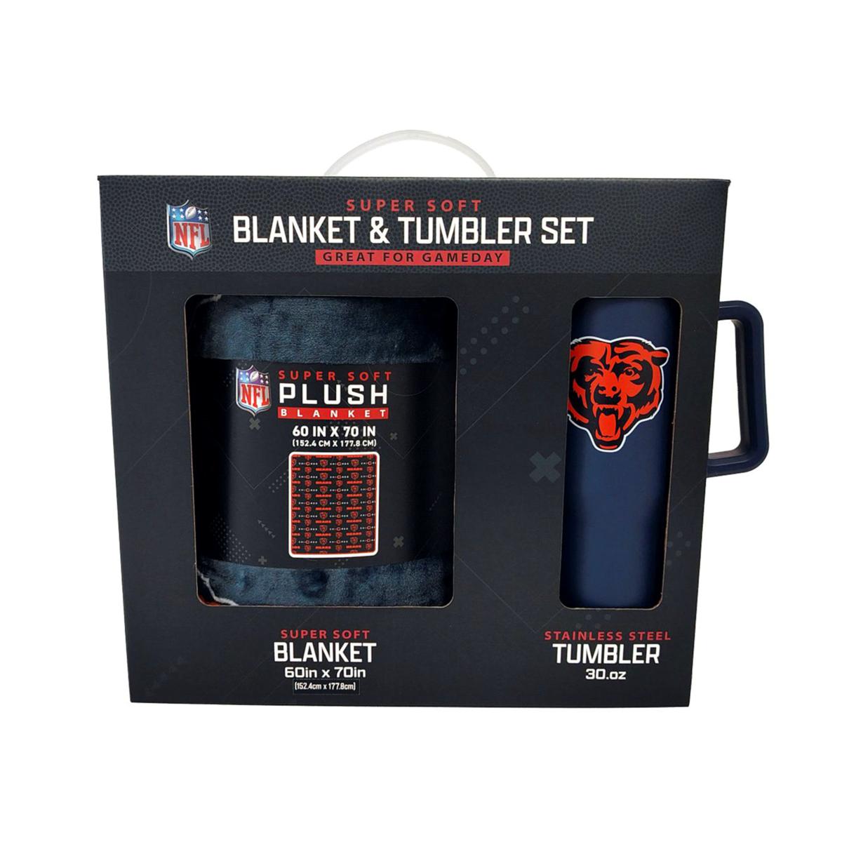 Officially Licensed NFL 60 x 70 Throw & 30oz Tumbler Combo Set - Bears ...