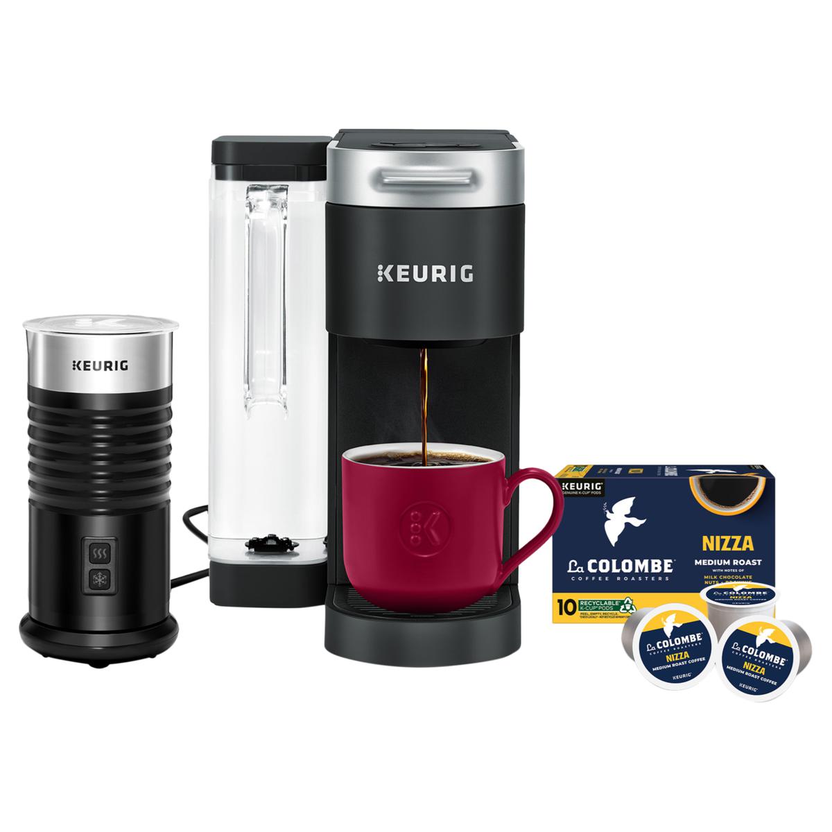 Keurig K-Supreme Single Serve Coffee Maker with Frother and 10 K-Cups | HSN