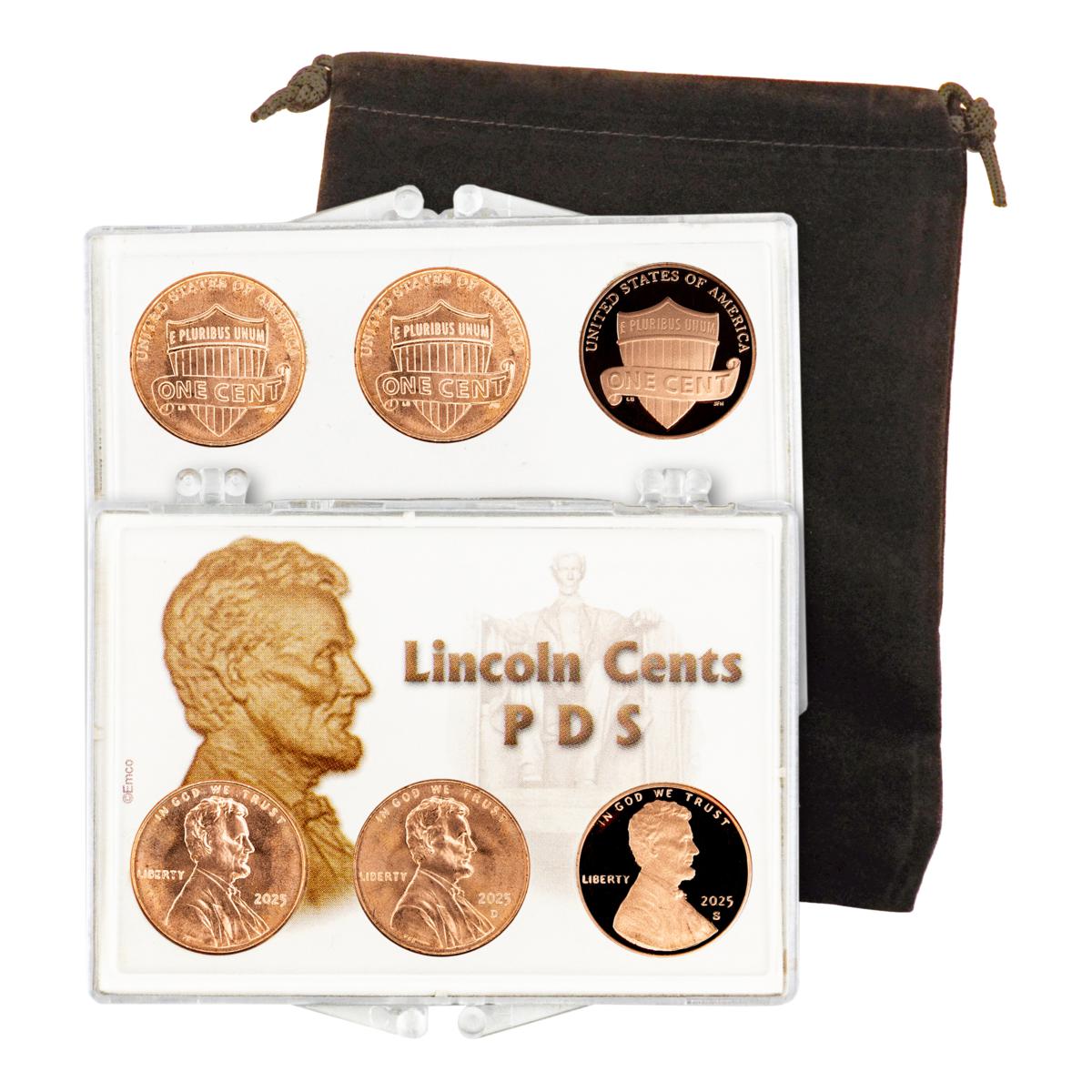 2025 P- & D- Uncirculated and S-Mint Proof Lincoln Shield Cent Coins | HSN