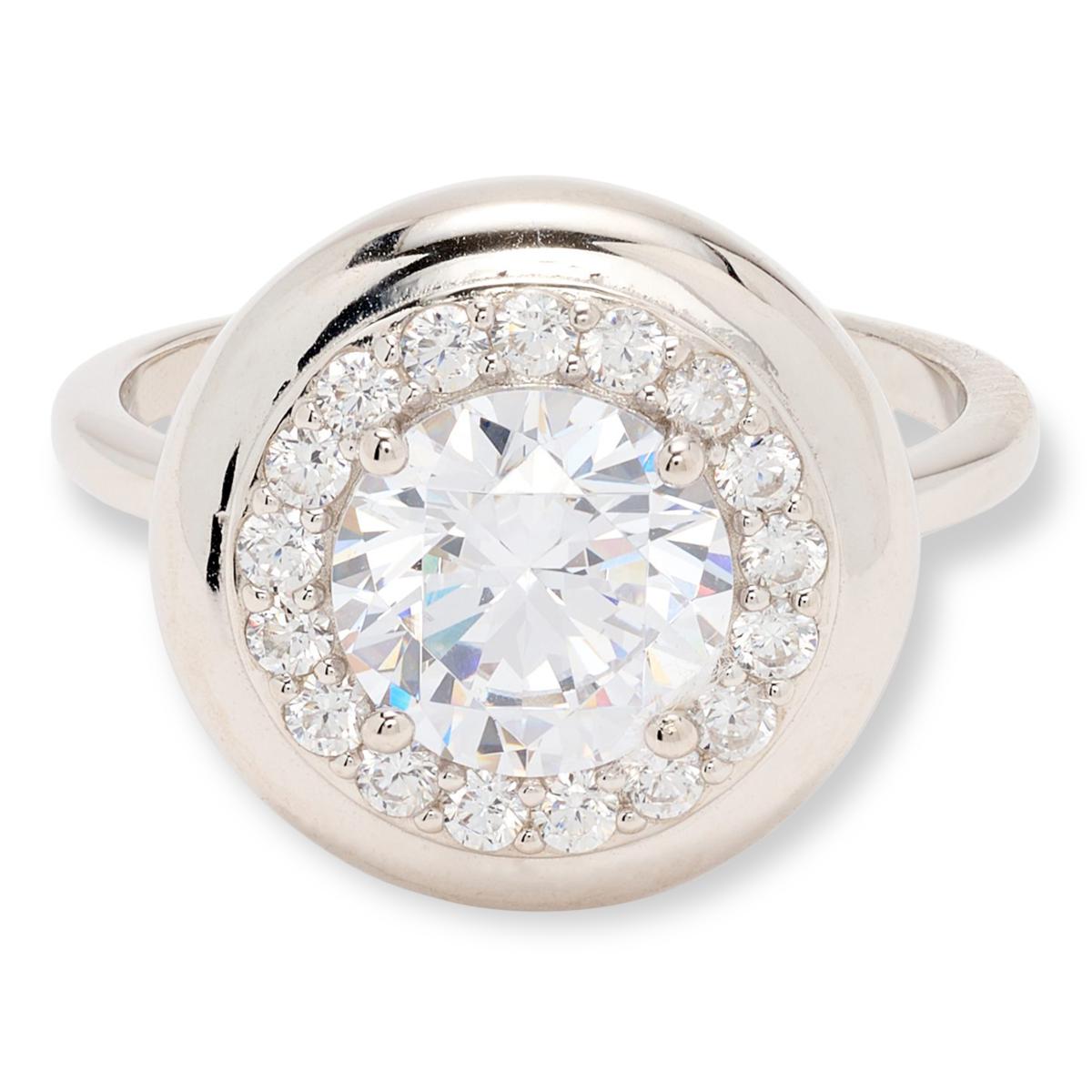 Radiance by Absolute™ 6.32ctw Framed Halo Circle Ring | HSN