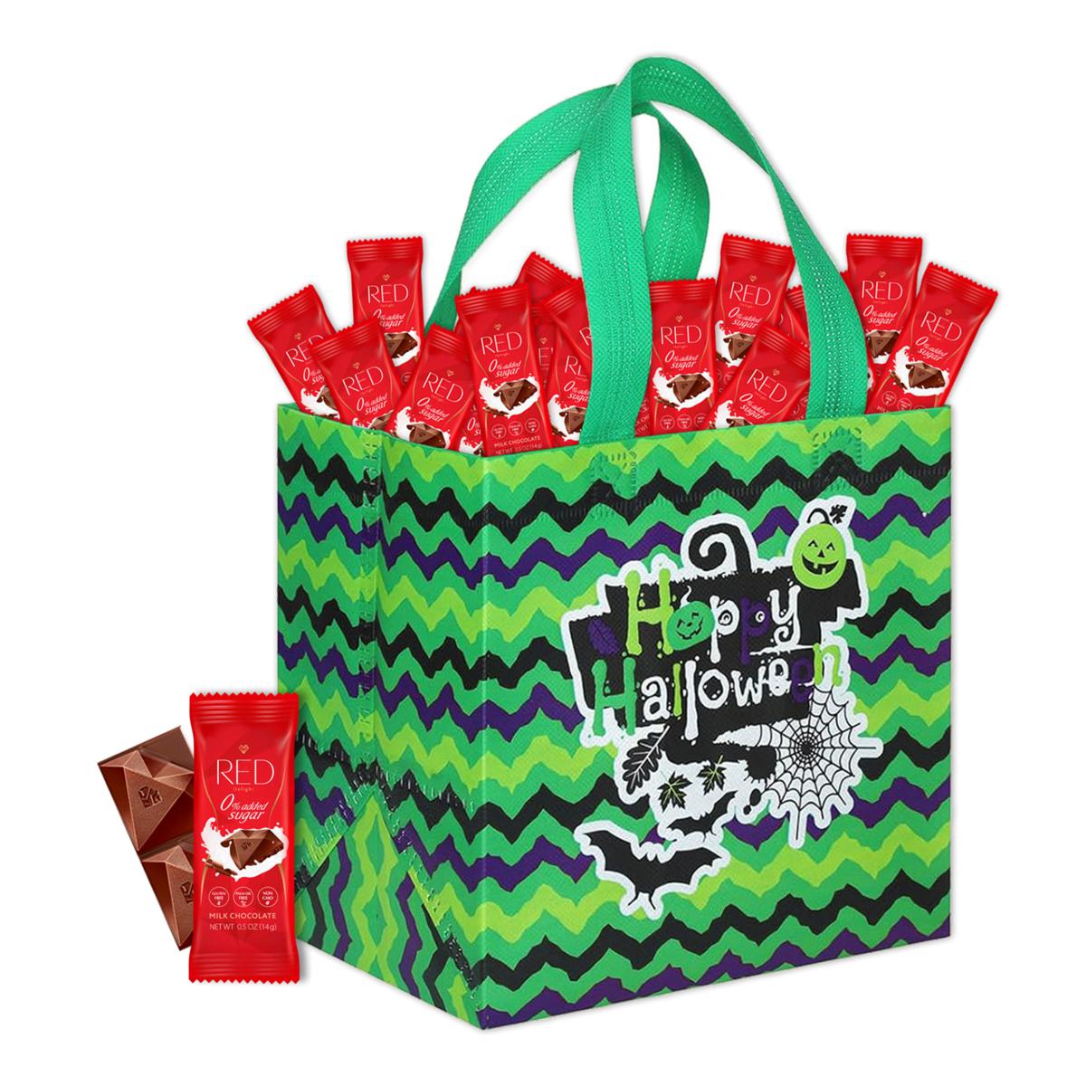 RED Chocolate 100ct Milk Chocolate Bars with Halloween Bag | HSN