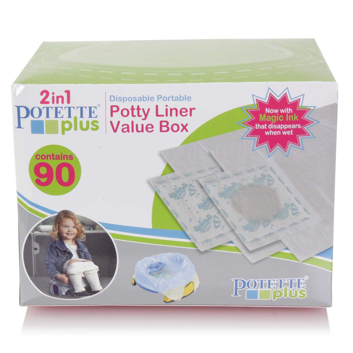Potette by Kalencom Disposable Portable Potty Liner Value Box | HSN