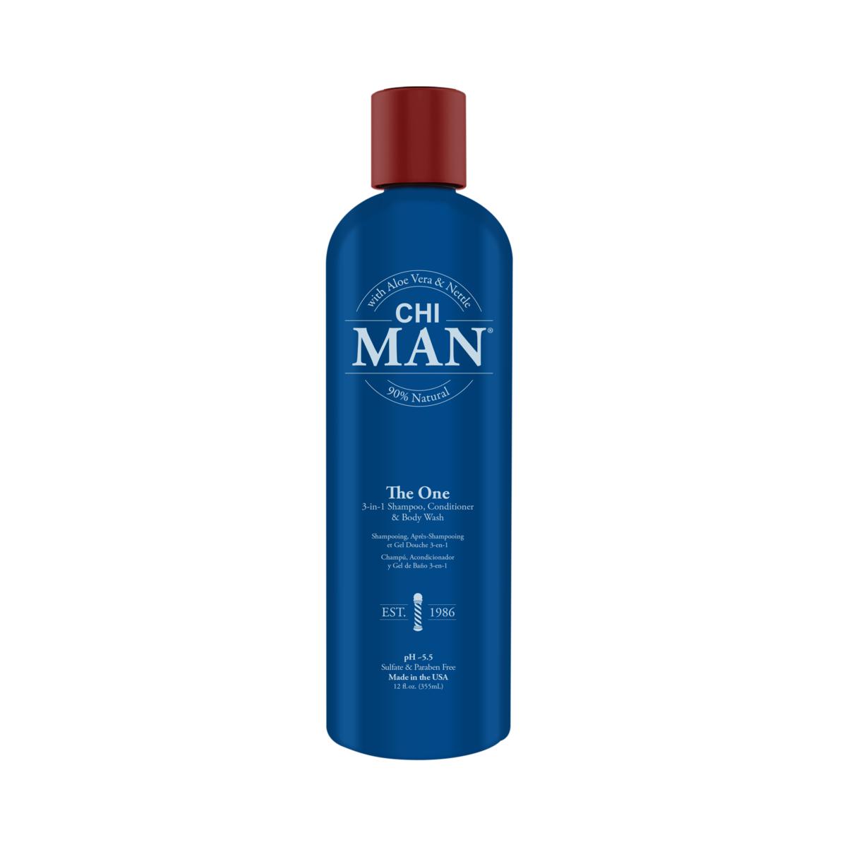 CHI Man The One 3-In-1 Shampoo, Conditioner, Body Wash 12 oz. | HSN