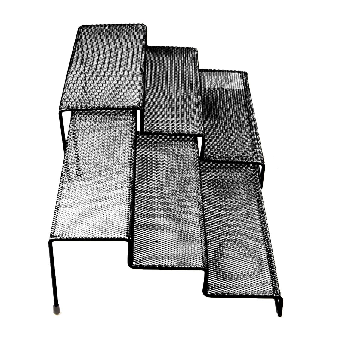 Mind Reader 3-Tier Metal Mesh Multi-Purpose Kitchen Organizer, Silver ...