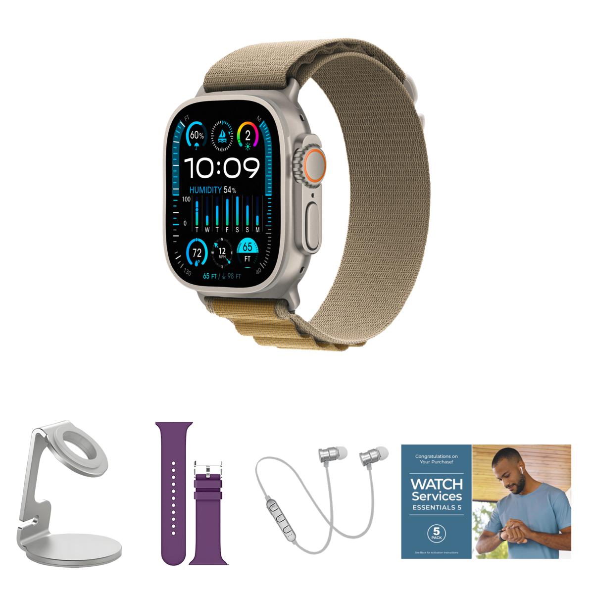 Apple Watch Ultra 2 GPS + Cellular 49mm Alpine Loop Bundle - Medium | HSN