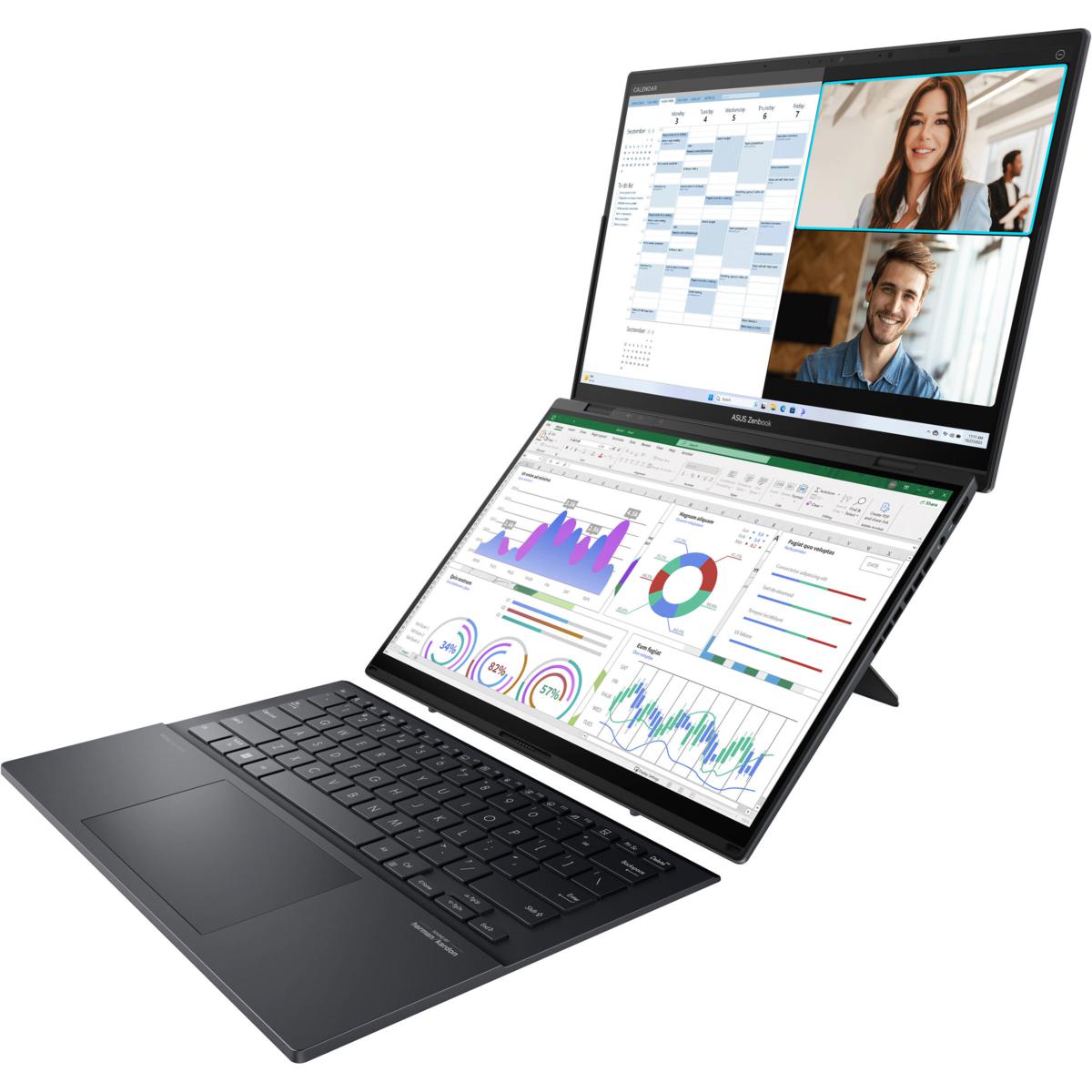 ASUS Zenbook Duo UX8406 14" 2-in-1 Laptop Detachable Keyboard 32GB 1TB ...