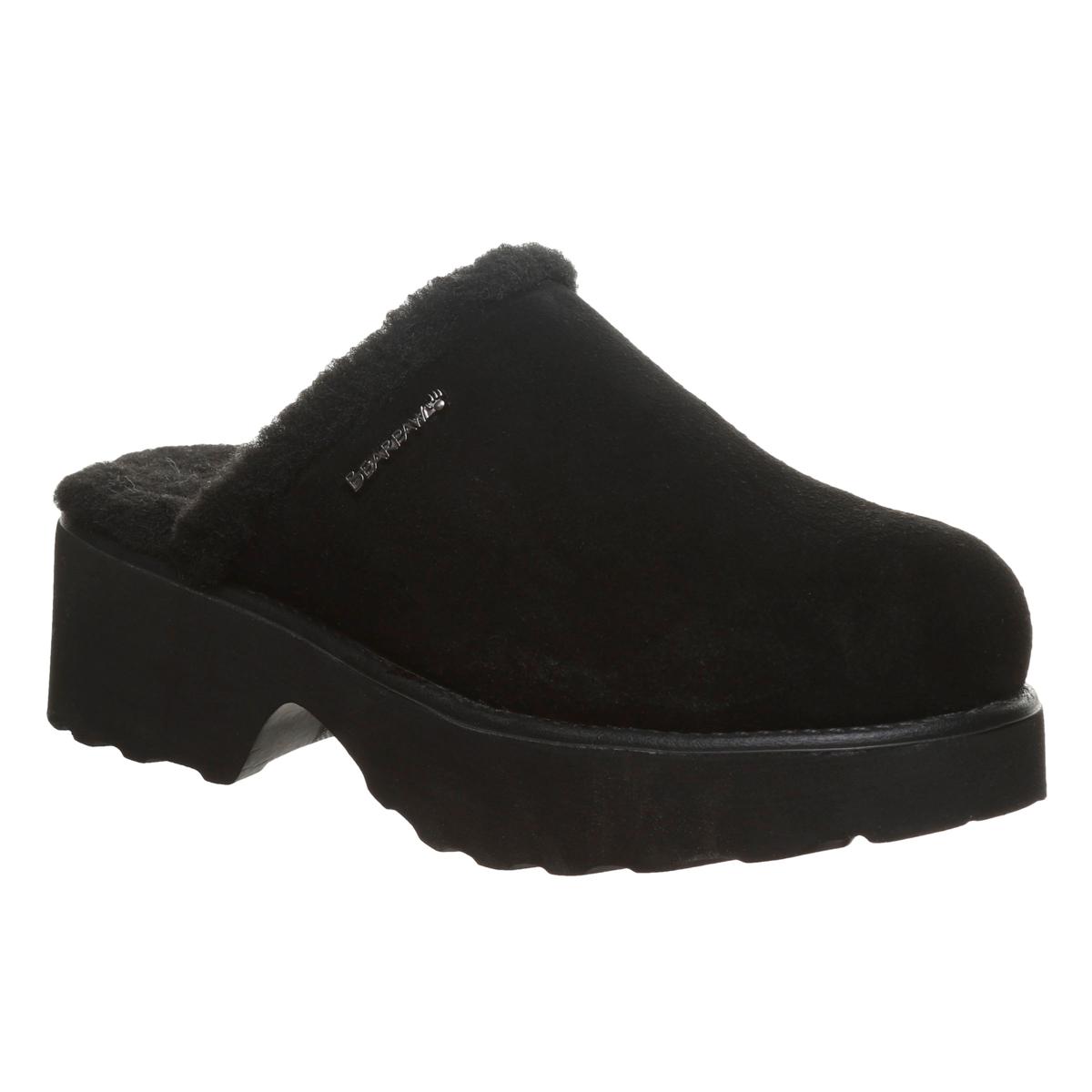 BEARPAW® Marnie Rain and Stain Repellant Suede Block-Heel Clog ...