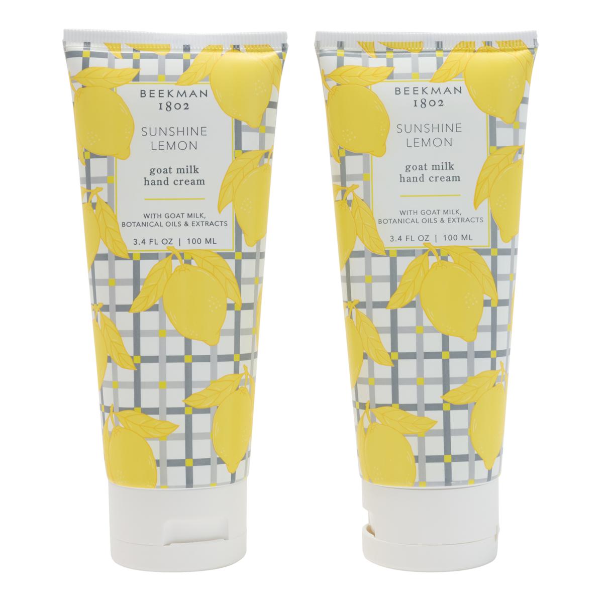 Beekman 1802 2-pack Sunshine Lemon Goat Milk Hand Cream - 20740216 | HSN