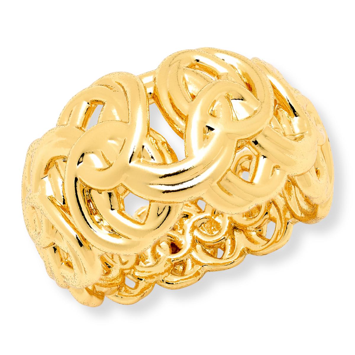 Bellezza Bronze Byzantine Graduated Link Ring | HSN