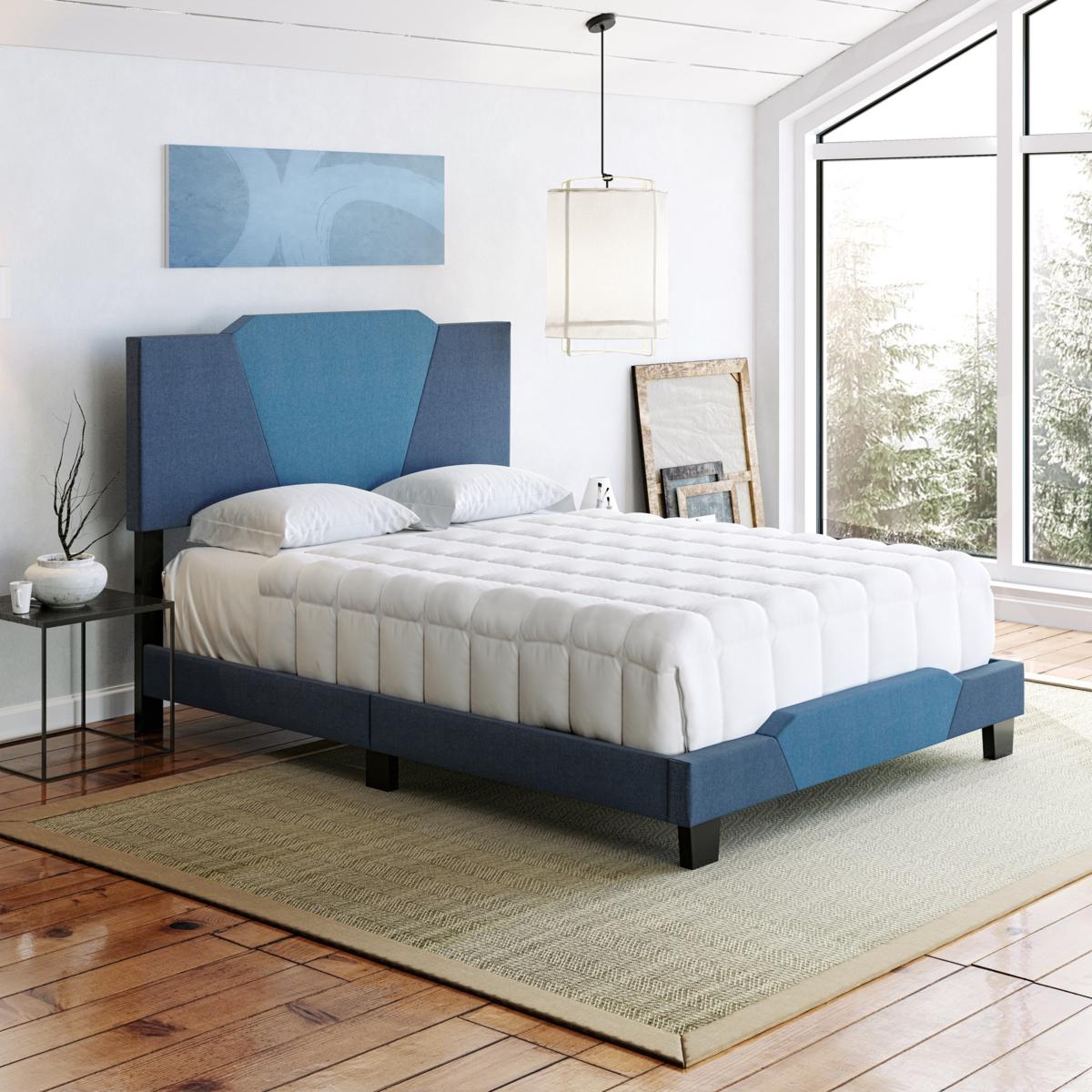Boyd Sleep Tuscany Color Block Upholstered Bed Frame, Queen - 23225456 ...
