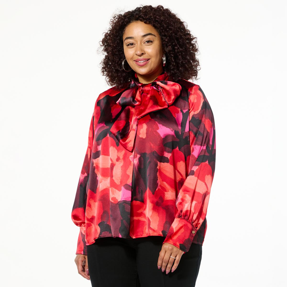 C Wonder by Christian Siriano Bow Neck Blouse - 23337949 | HSN