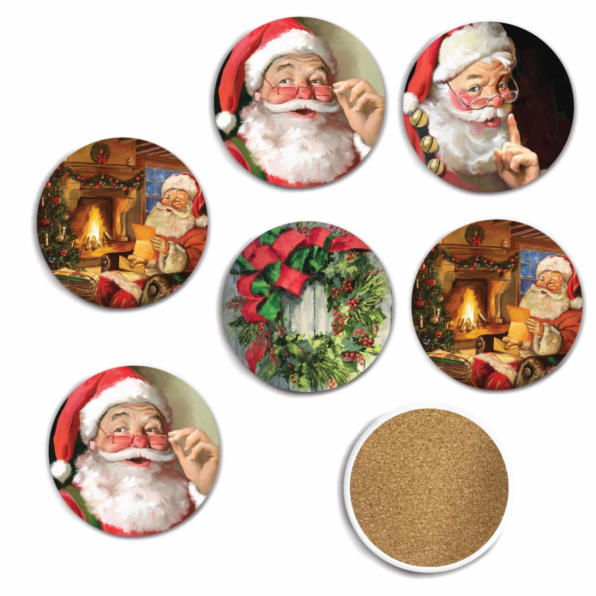 Ceramic Christmas Coasters