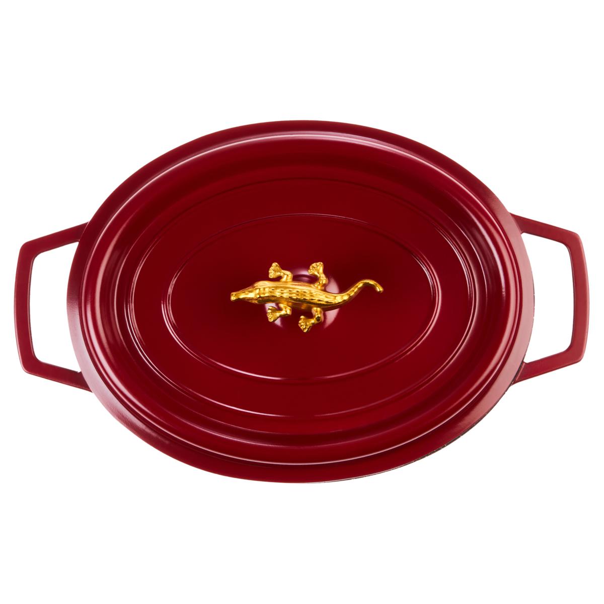 Curtis Stone 2-Quart Oval Shallow Roaster with Crocodile Curtis Stone 2-Quart Oval Shallow Roaster with Crocodile