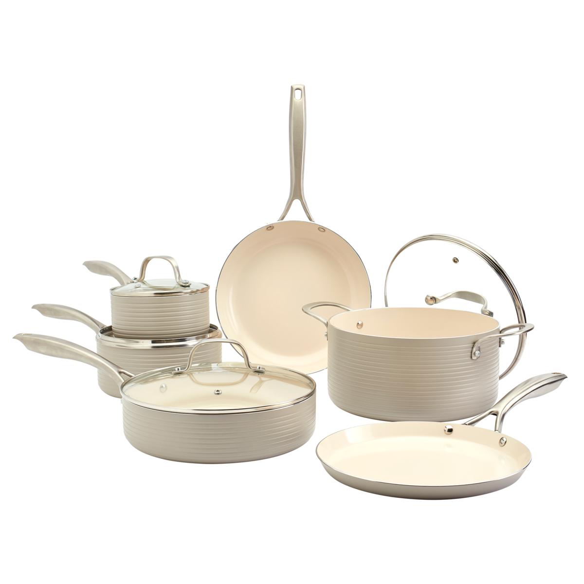 Denmark 10-Piece Monaco Aluminum Cookware Set - 20340008 | HSN