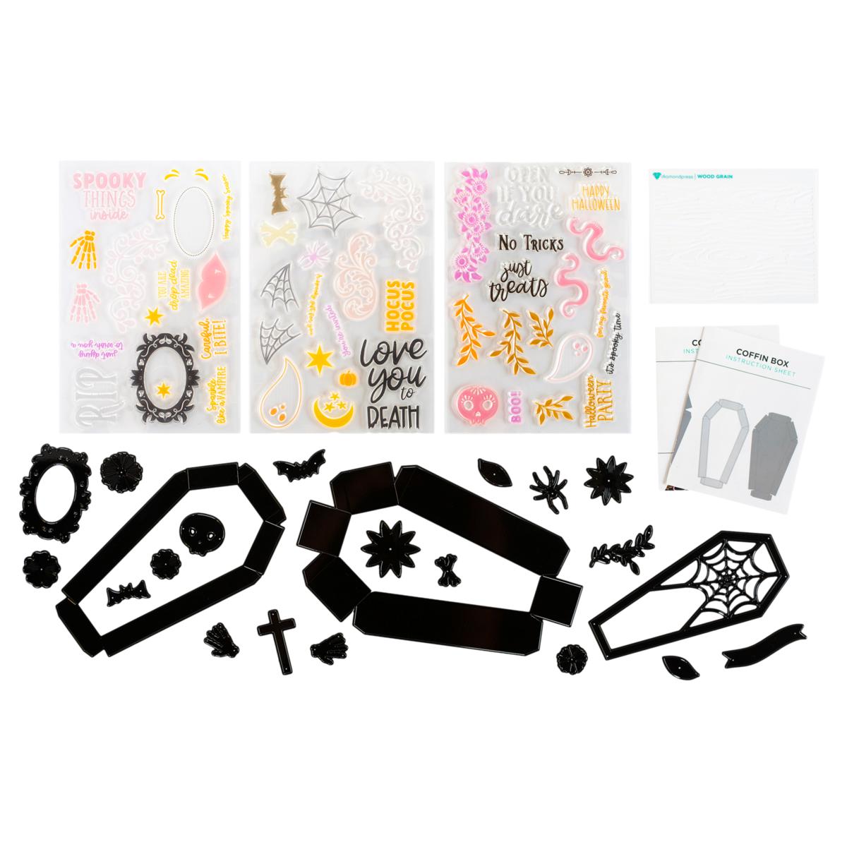 Diamond Press Halloween Coffin Treat Box Kit | HSN