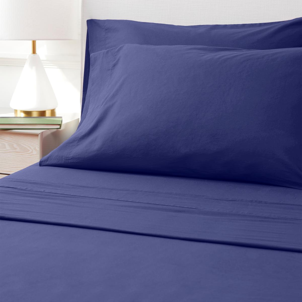 Emryn House Vintage-Washed 100% Cotton 4-piece Holiday Sheet Set | HSN