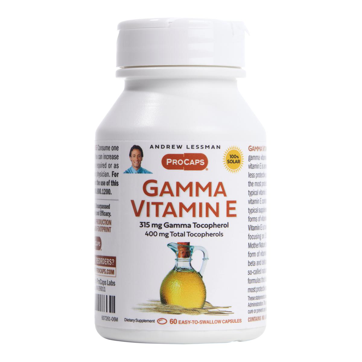 Andrew Lessman Gamma Vitamin E - 60 Capsules | HSN