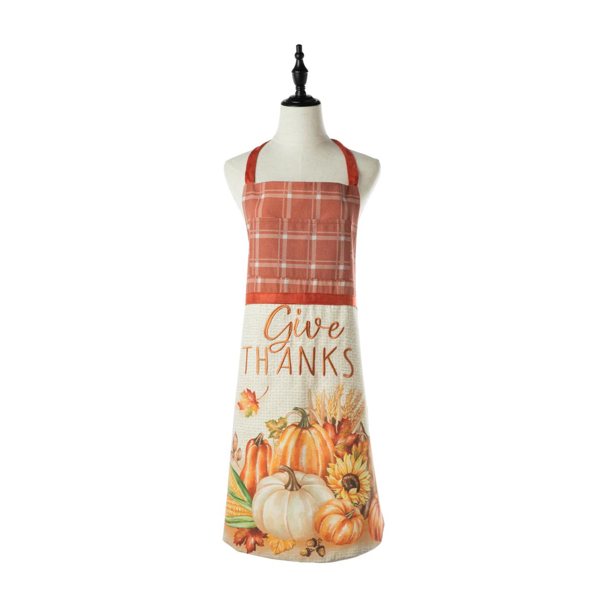 Glitzhome 32in. L Thanksgiving Printed Apron - 22072600 | HSN
