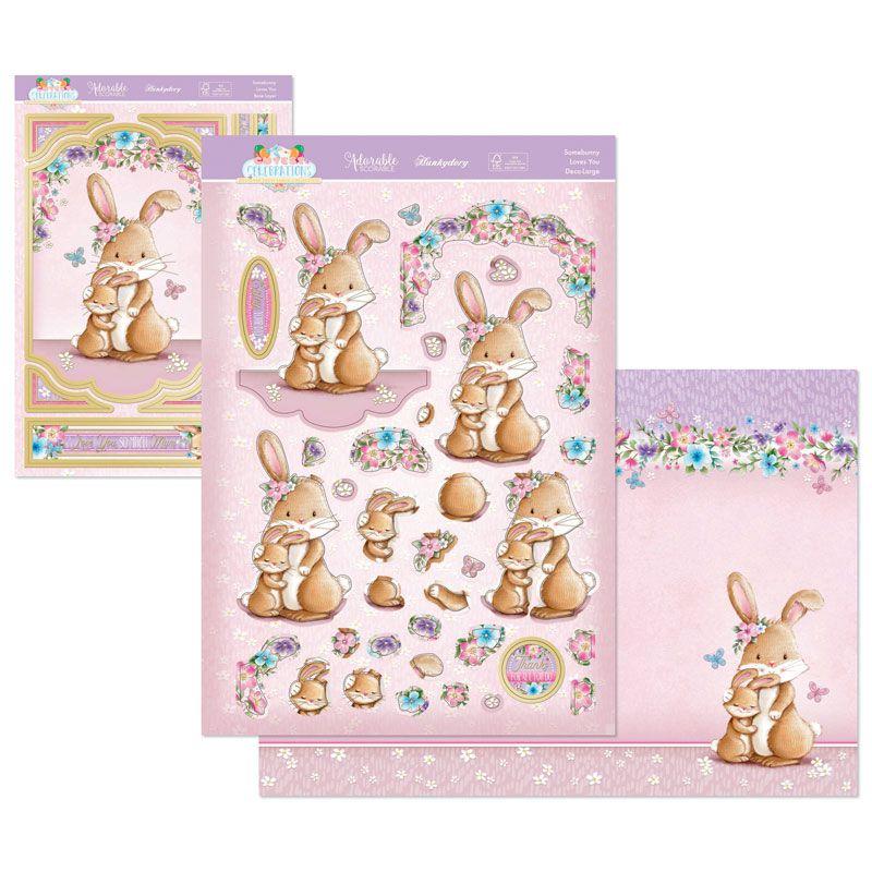 Hunkydory Crafts Cute Celebrations Deco-Large Set- Somebunny Loves You ...