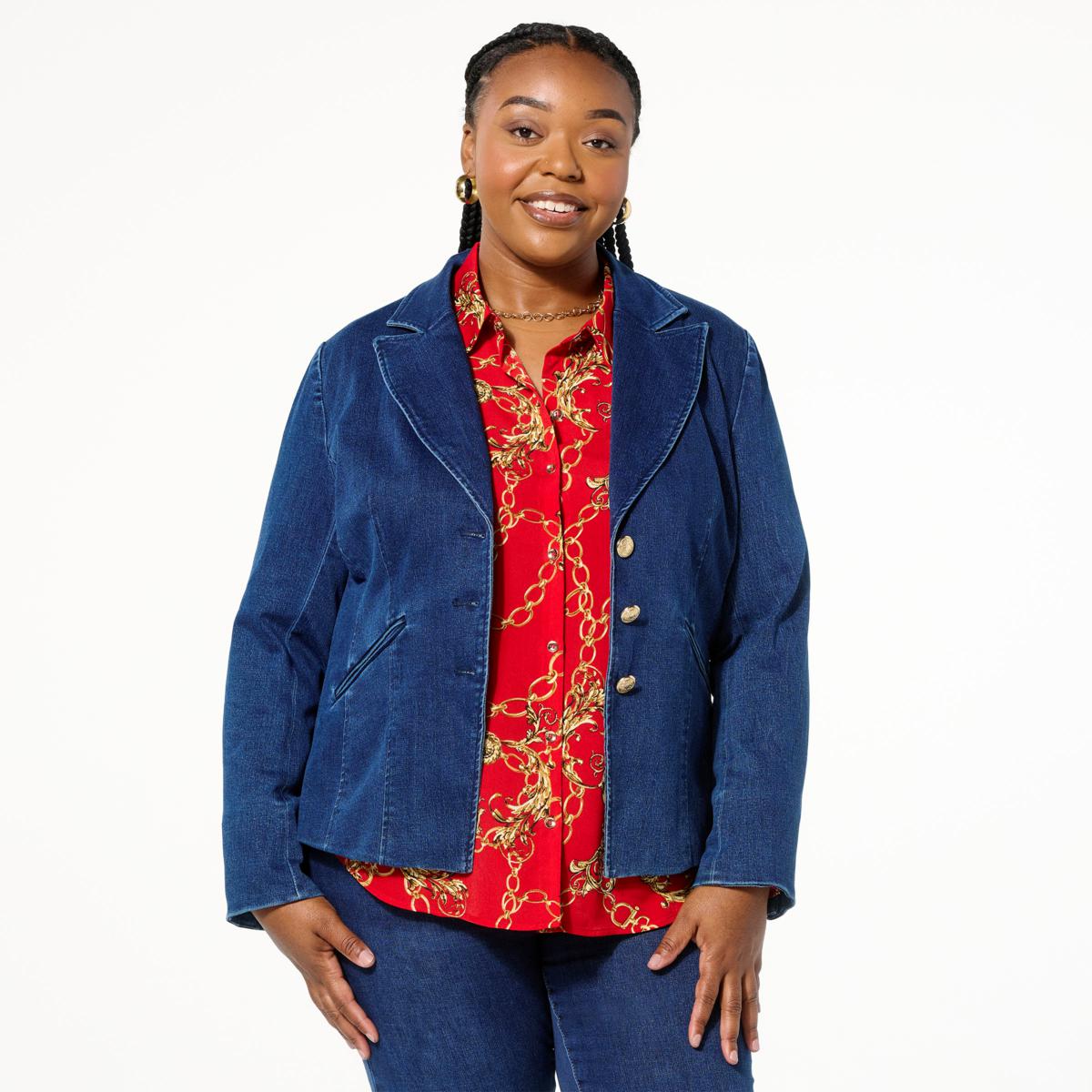 IMAN Global Chic Denim Blazer | HSN