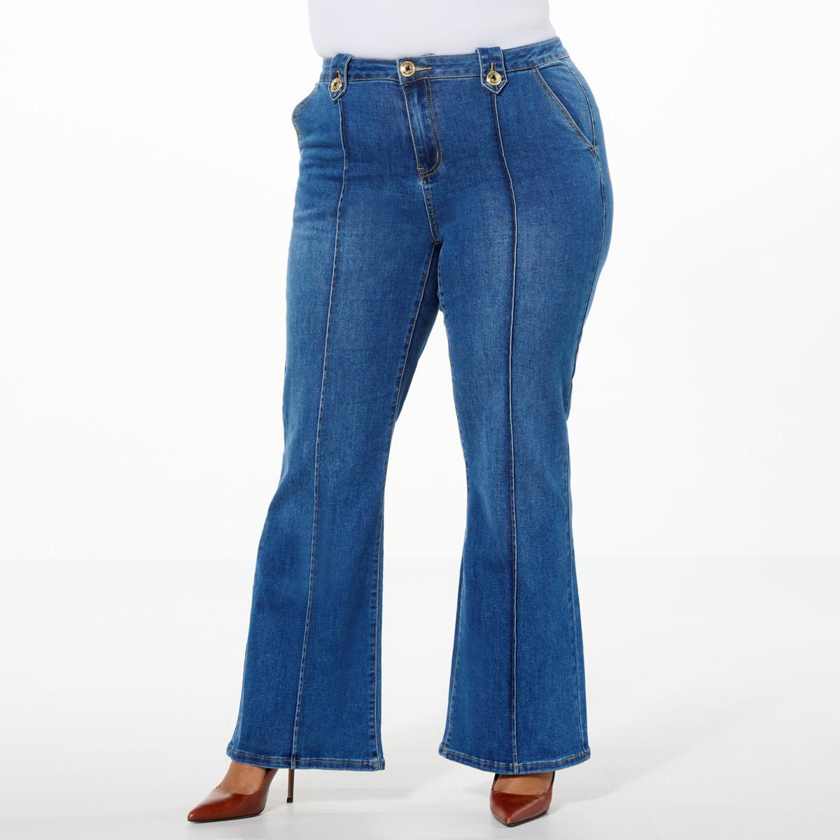 IMAN Global Chic Pintuck Trouser Jean | HSN