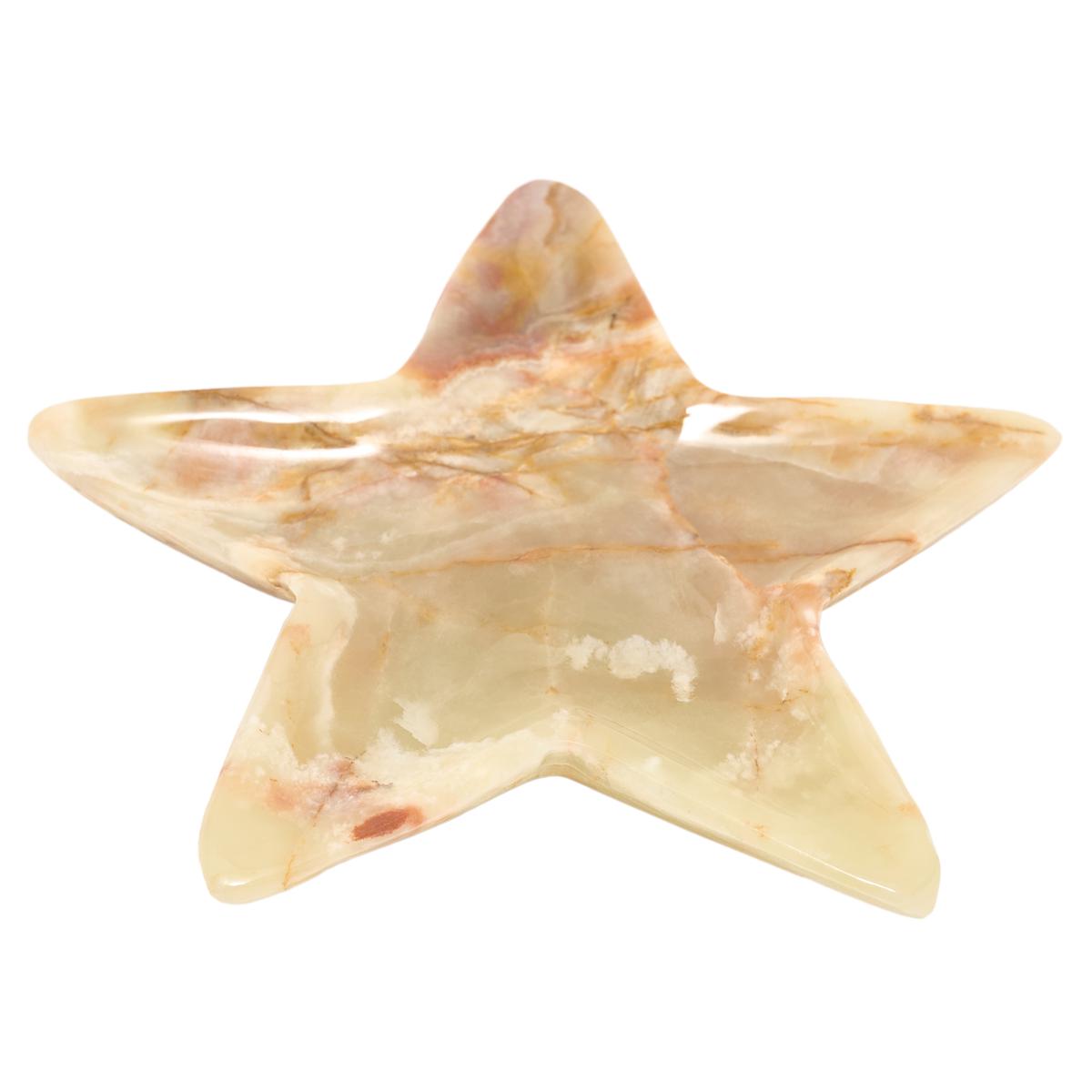 KALIFANO Carved Star-Shaped Green Onyx Dish | HSN