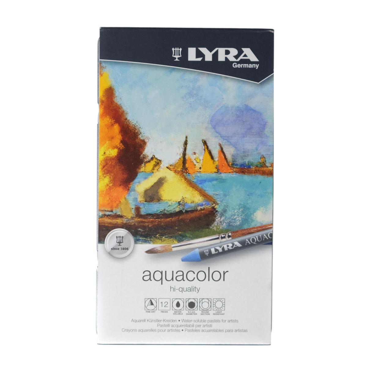 LYRA Aquacolor Water Soluble Crayons - Set of 12 | HSN