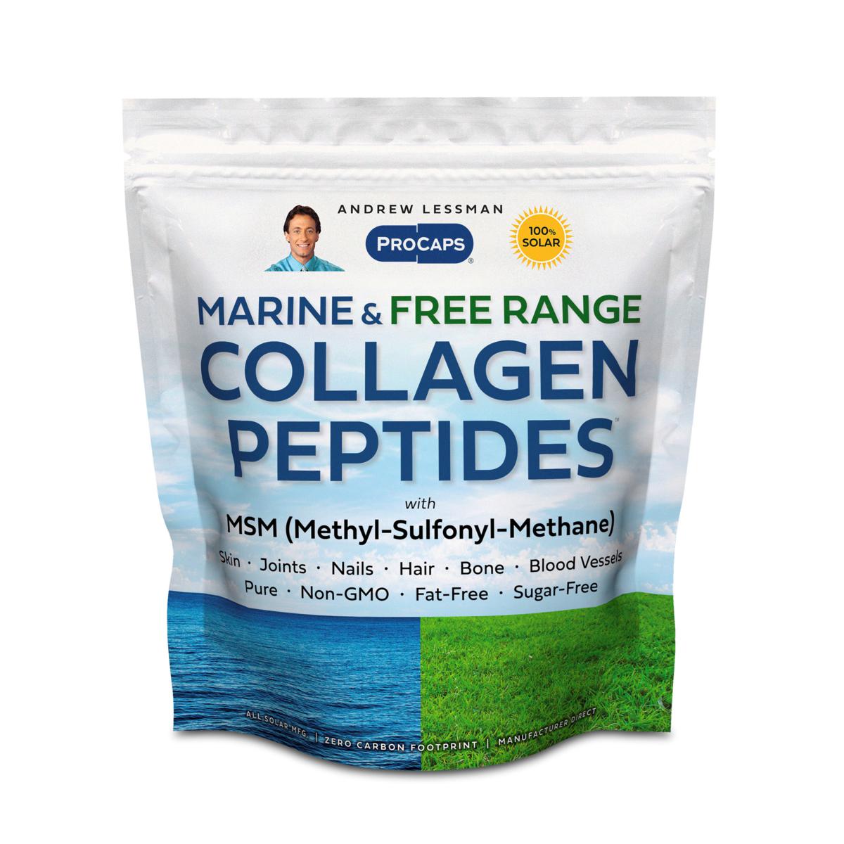 Andrew Lessman Marine and Free Range Collagen Peptides with MSM - 240 ...