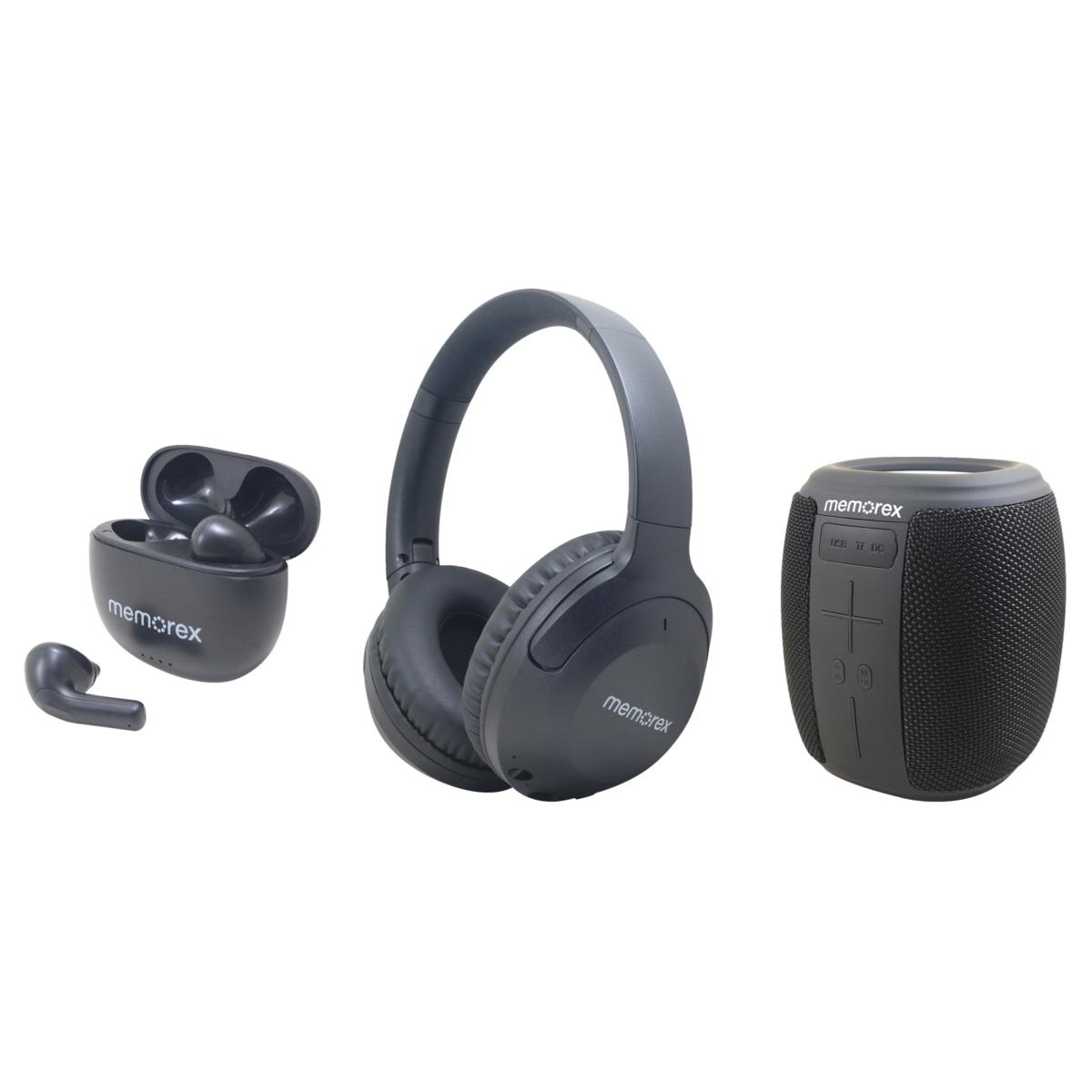 Memorex 3-in-1 Wireless Audio Bundle Triple Pack | HSN