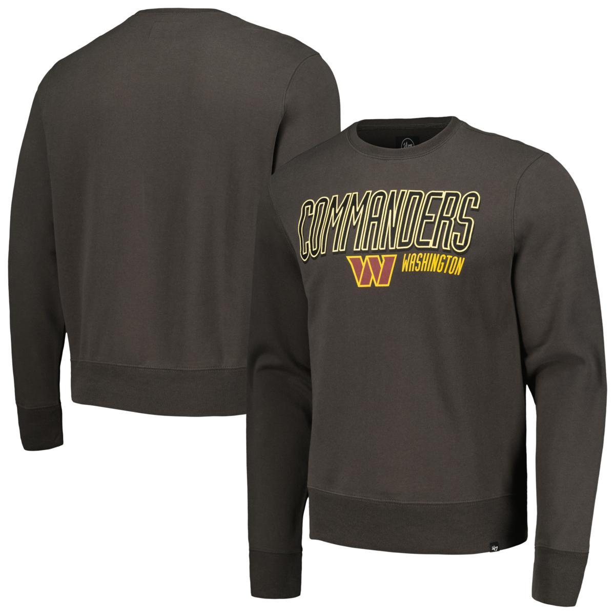 Men's '47 Charcoal Washington Commanders Locked In Headline Pullover ...