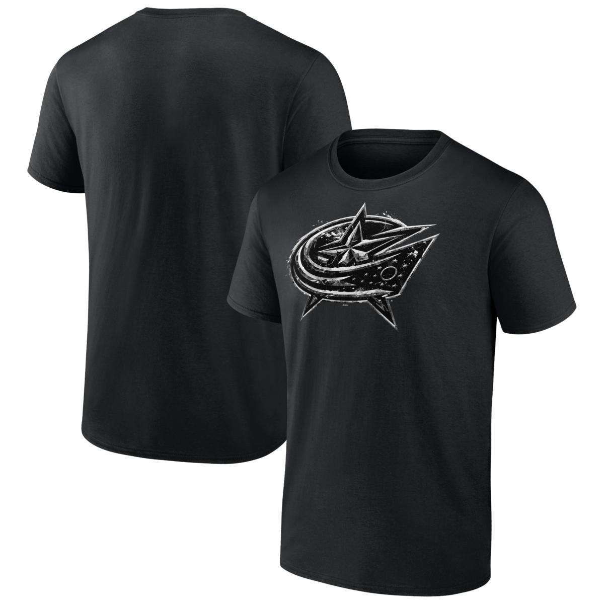 Men's Fanatics Black Columbus Blue Jackets Iced Out T-Shirt - 22451427 ...