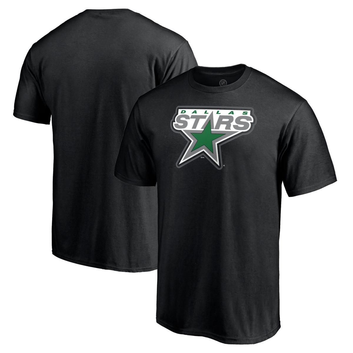 Men's Fanatics Black Dallas Stars Special Edition Secondary Logo T ...
