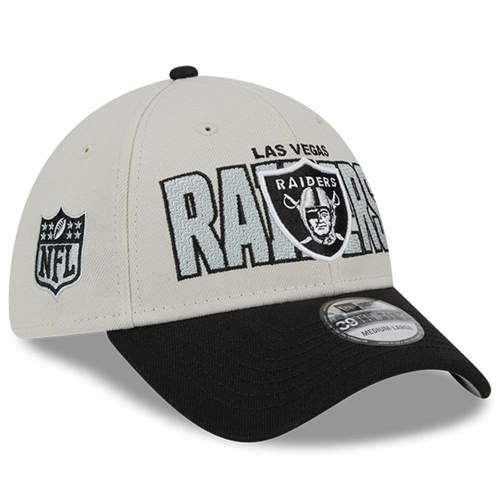 Men's New Era Stone/Black Las Vegas Raiders 2023 NFL Draft 39THIRTY Flex Hat - 21600240 | HSN