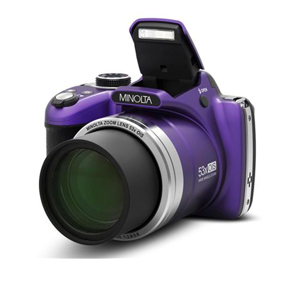 Minolta MN53Z 53X Optical Zoom 16 MP Wi-Fi Camera w/Bag & SD Card ...