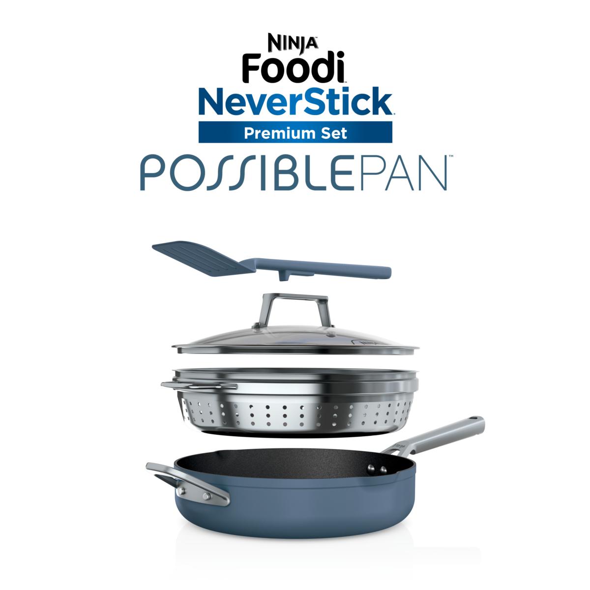 Ninja Foodi NeverStick Premium Set PossiblePan, Macaron Blue | HSN