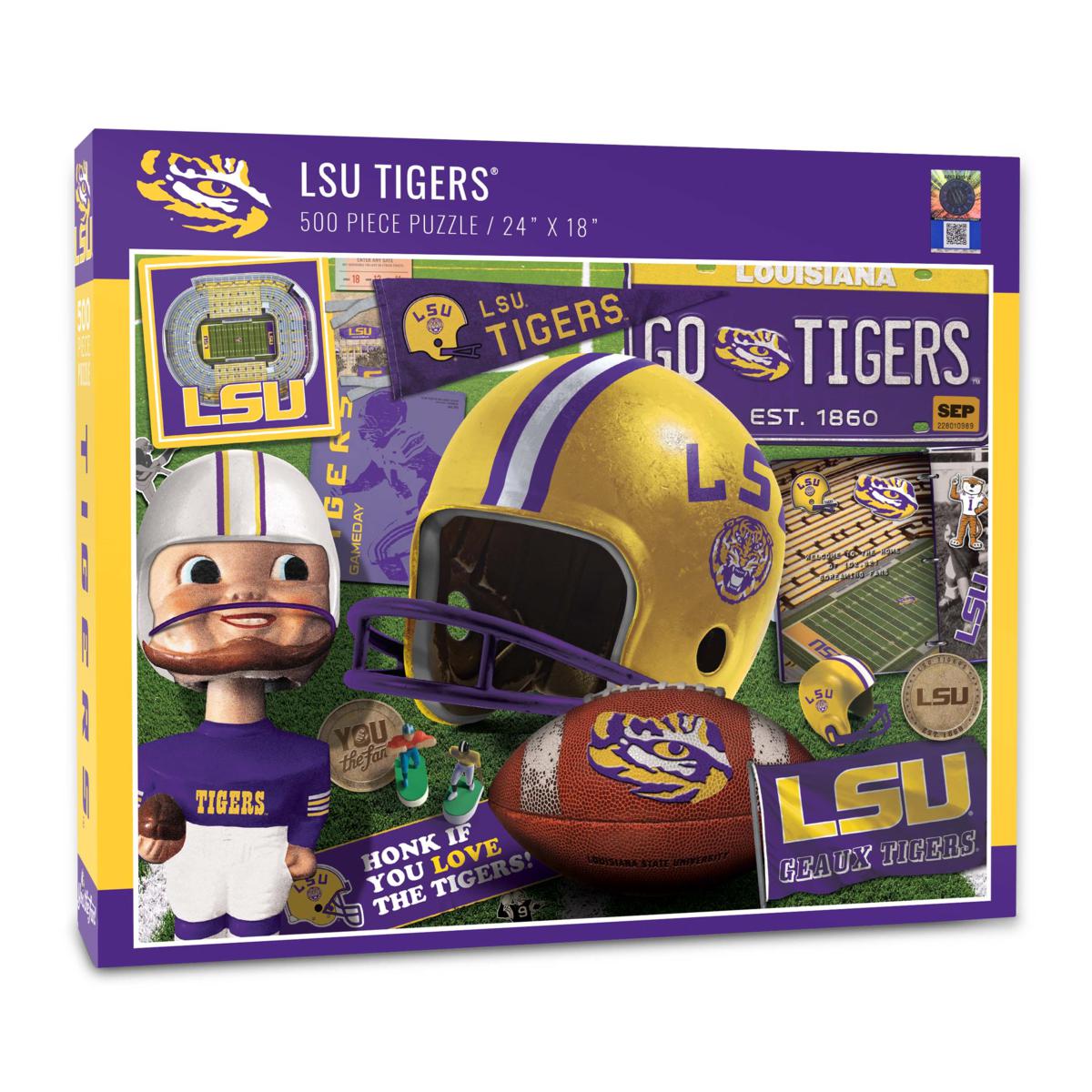 Officially Licensed NCAA LSU Tigers Retro Series 500-Piece Puzzle ...