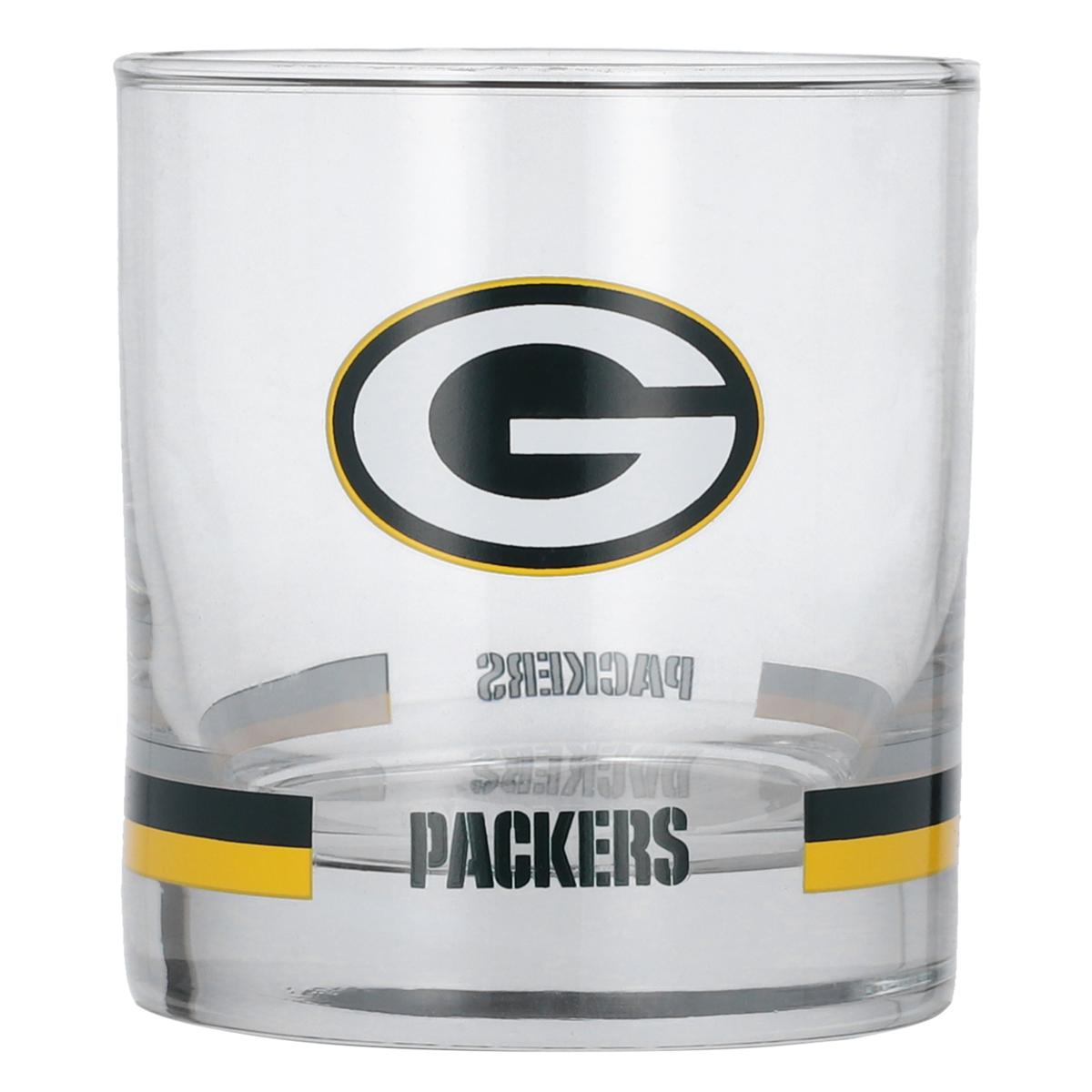 Officially Licensed NFL Green Bay Packers Banded Rocks Glass 10 oz ...