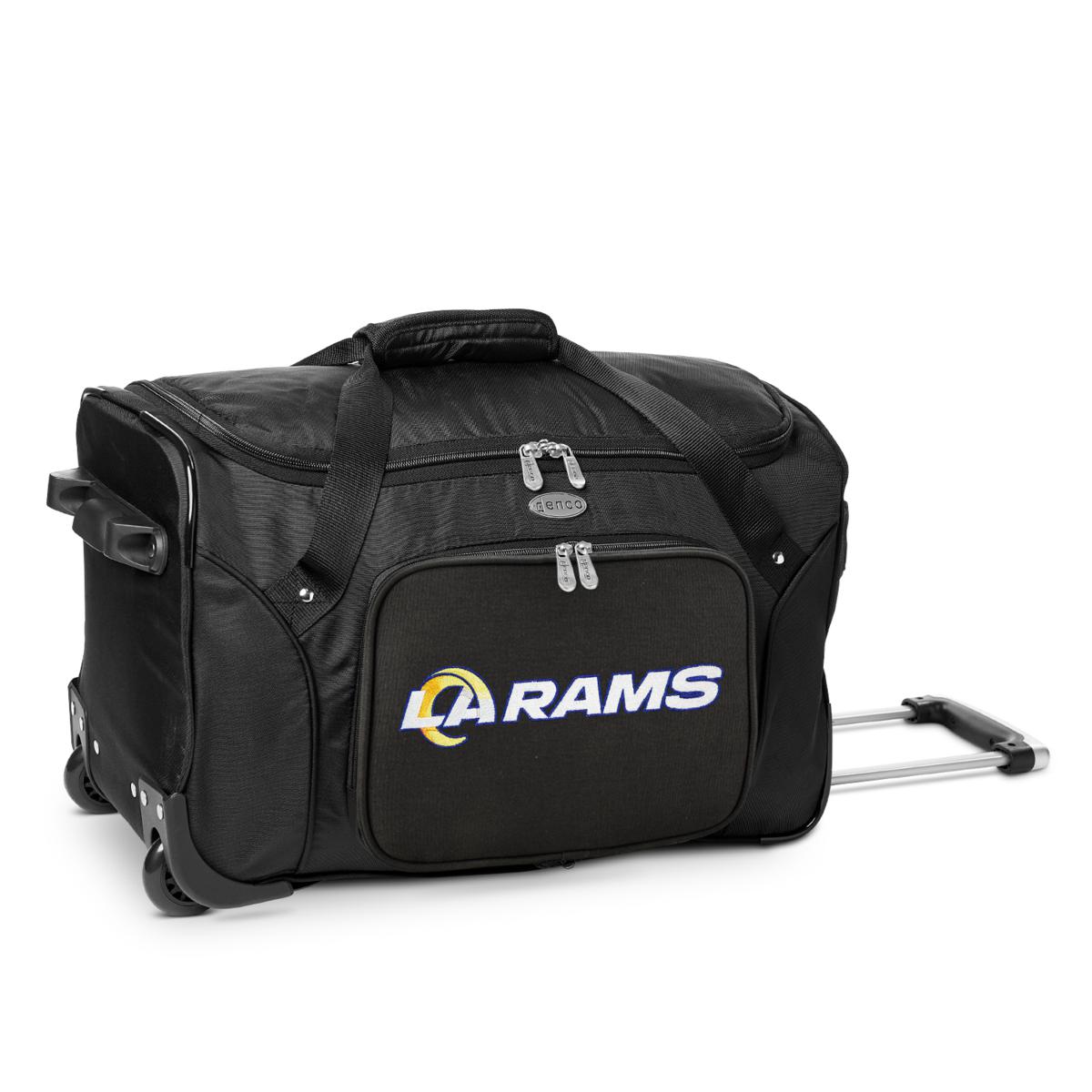 Officially Licensed NFL Los Angeles Rams 22" Wheeled Duffel Bag ...
