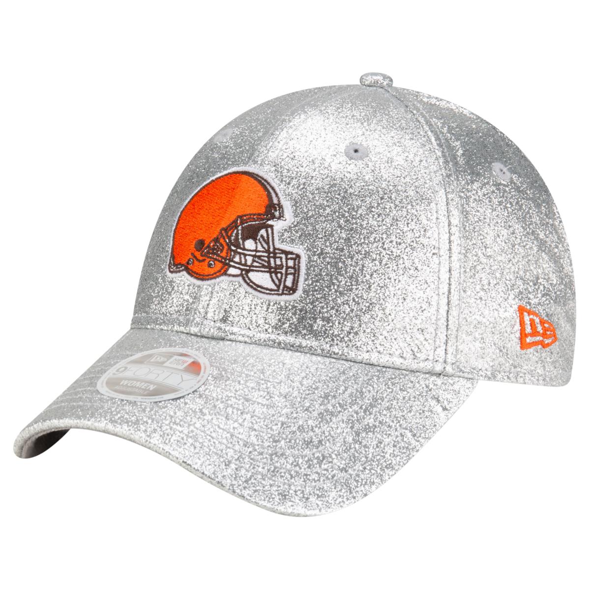 Officially Licensed NFL New Era Cap Ladies 9Forty Sparkly Cap - Browns ...