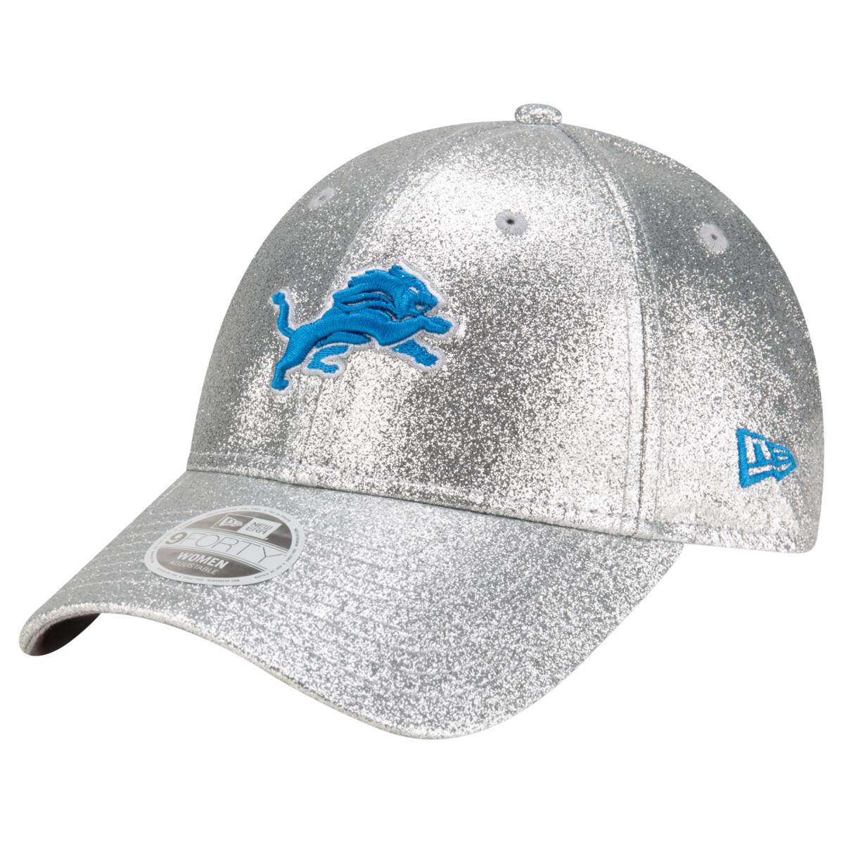 Officially Licensed NFL New Era Cap Ladies 9Forty Sparkly Cap - Lions ...