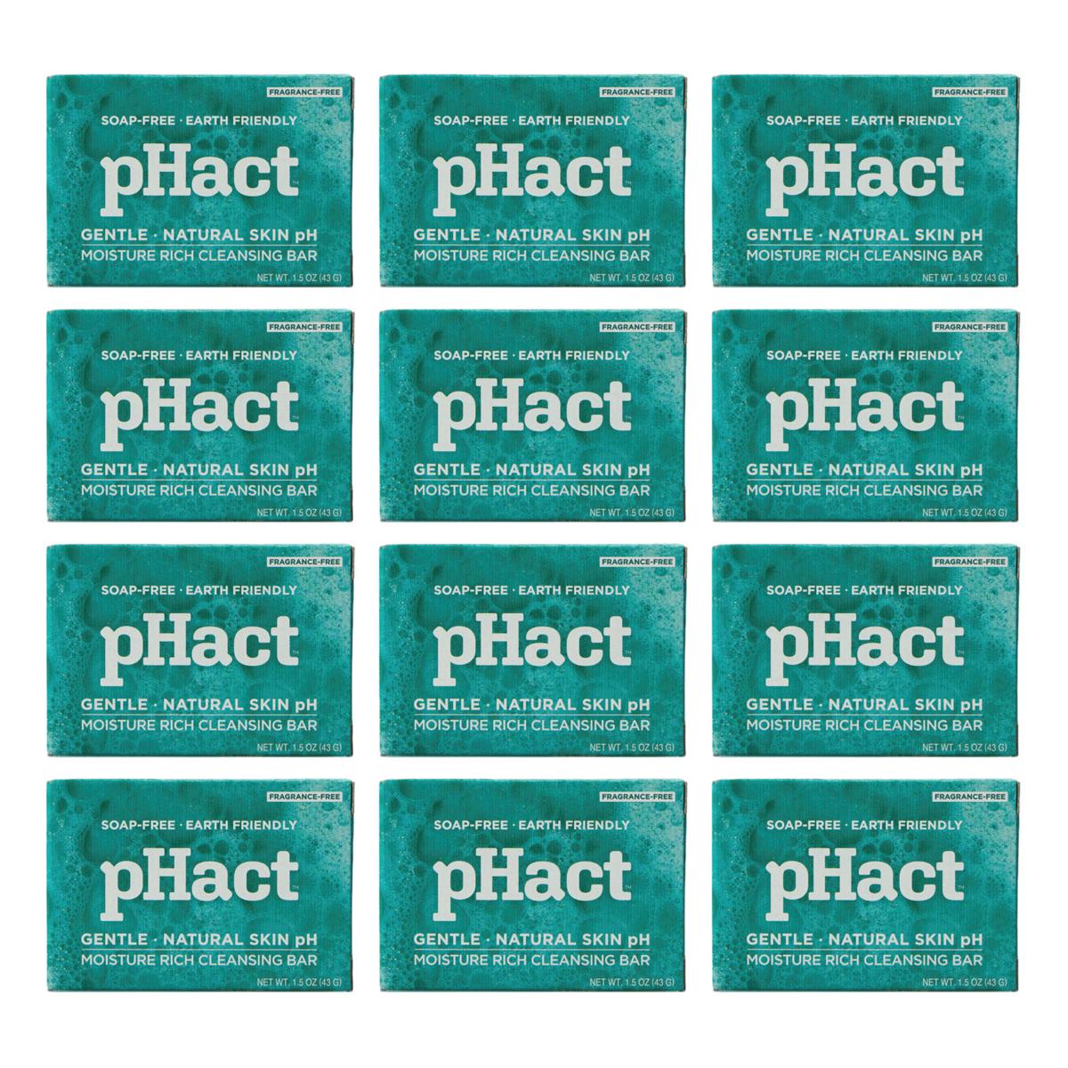 pHact 12-pack 1.5 oz. Moisture-Rich Cleansing Bars - 21088402 | HSN