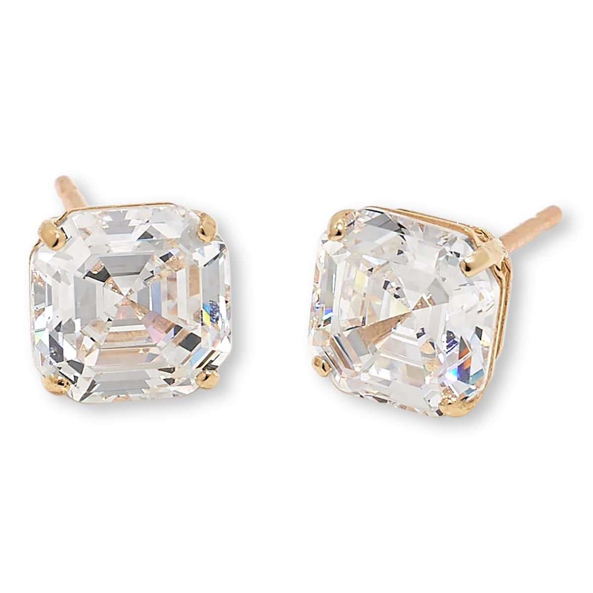 Radiance by Absolute™ 10K Solitaire Stud Earrings - 10094075 | HSN