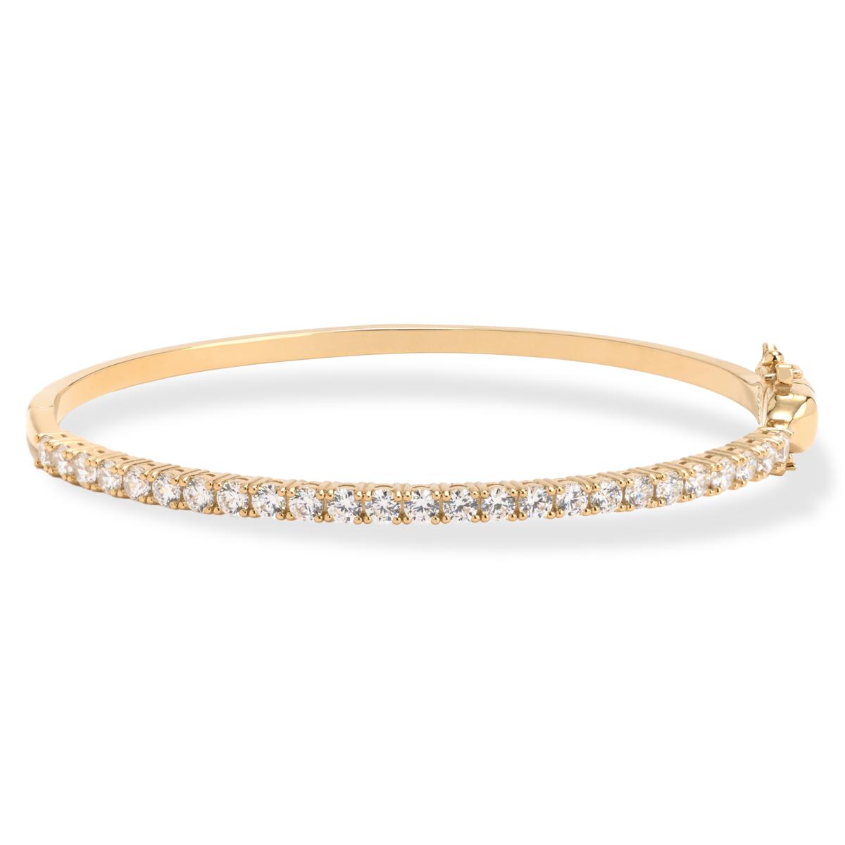 Radiance by Absolute™ Round Magnetic Clasp Tennis Bangle Bracelet | HSN