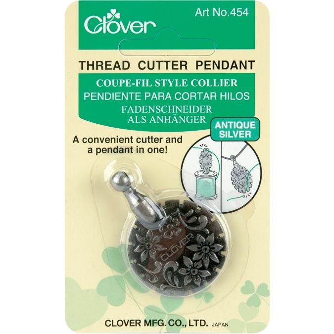 Clover Thread Cutter Pendant - Antique Silver - 3423539 | HSN