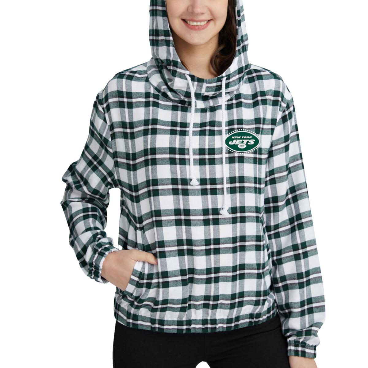 Women's Concepts Sport Green/Black New York Jets Sienna Flannel Long ...